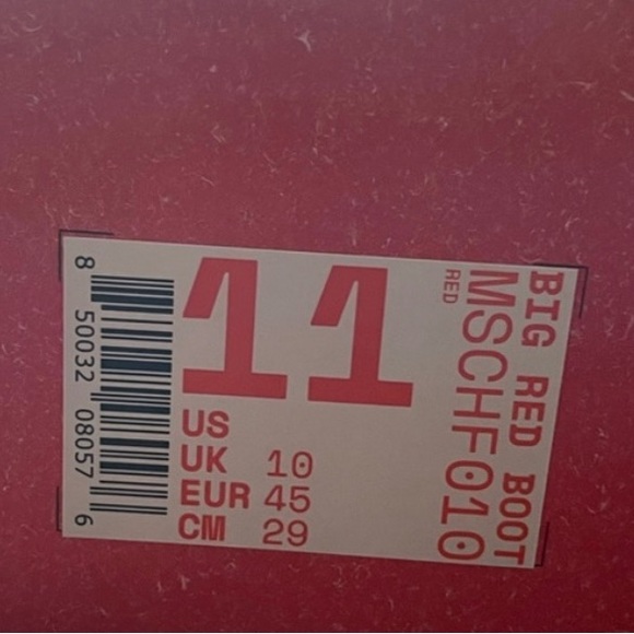 Shoes | Mschf Big Red Boot Astro Boy Size 11 Brand New In Box | Poshmark
